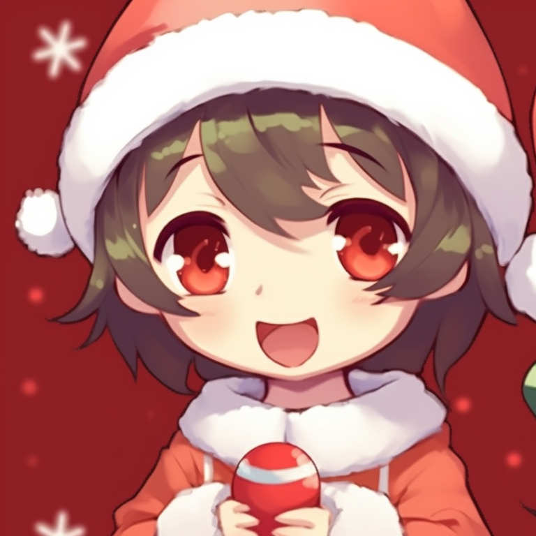 Festive Friends Playful Matching Matching Christmas Pfp Cartoon