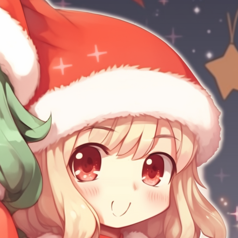 Christmas Couple Playful Matching Matching Christmas Pfp Cartoon